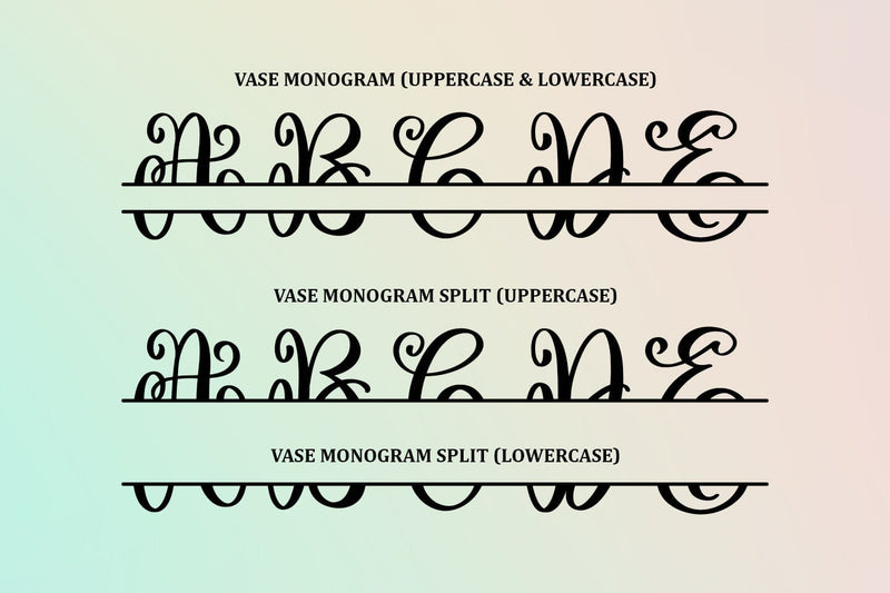Vase - Monogram - - So Fontsy