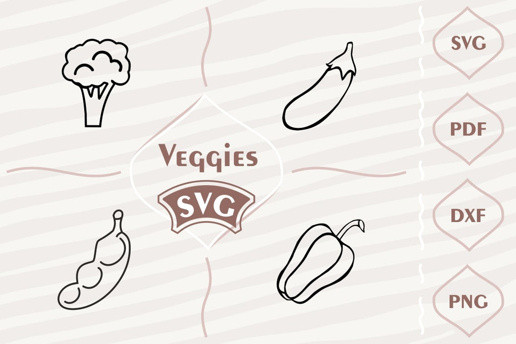Veggies - SVG bundle - So Fontsy