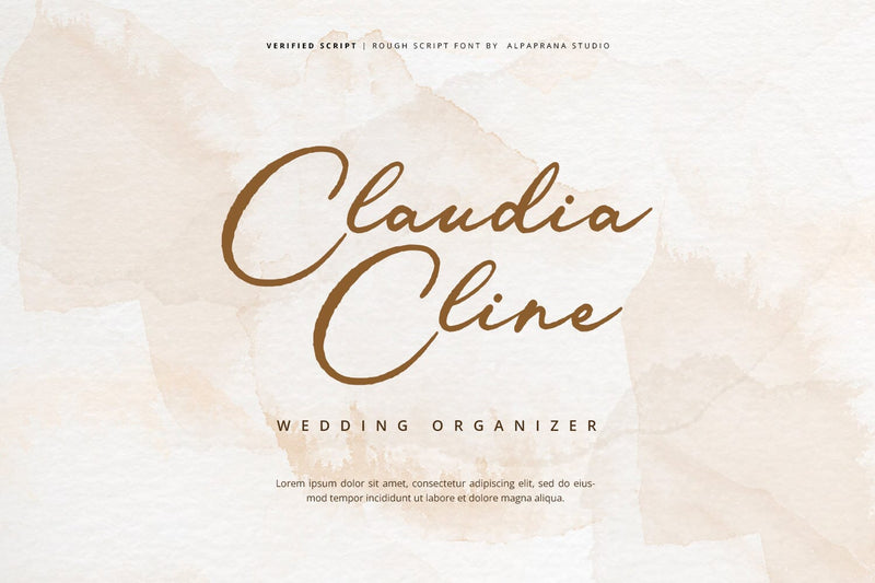 Verified Script - Rough Script Font - So Fontsy