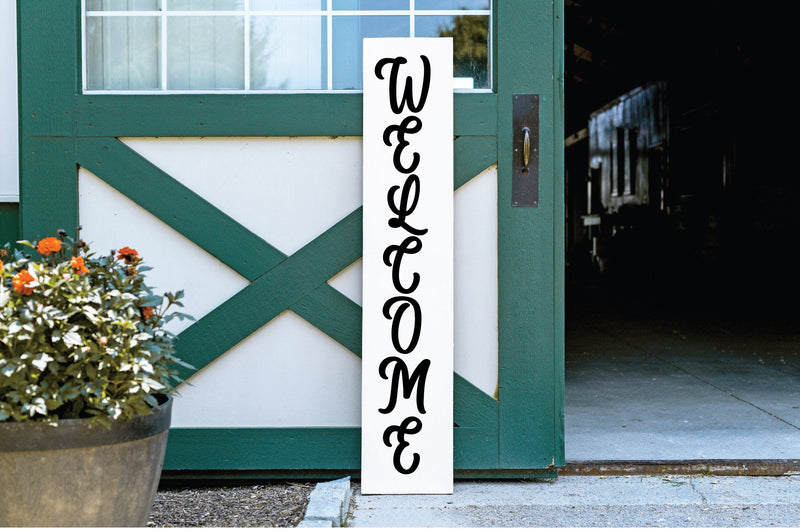 Vertical Welcome SVG Bundle - Welcome Sign SVG File - So Fontsy