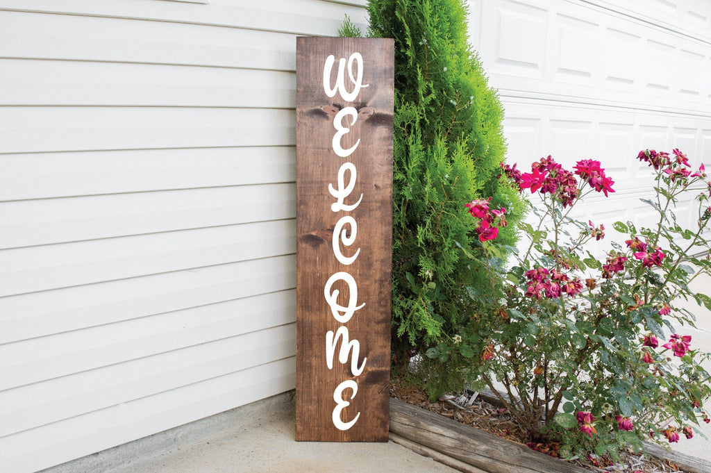 Vertical Welcome SVG Bundle - Welcome Sign SVG File - So Fontsy