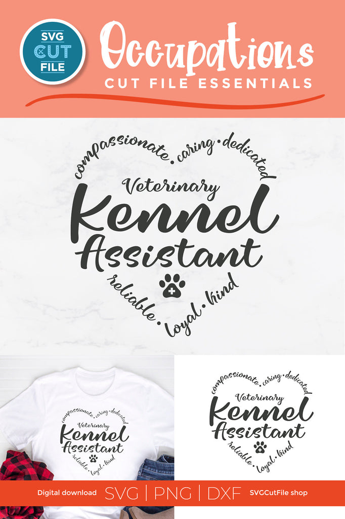 Vet kennel assistant svg, Veterinary kennel assistant svg - So Fontsy