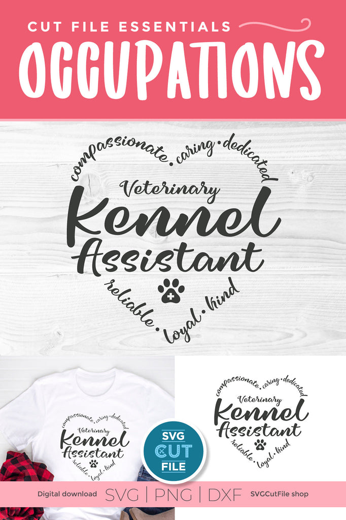 Vet kennel assistant svg, Veterinary kennel assistant svg - So Fontsy