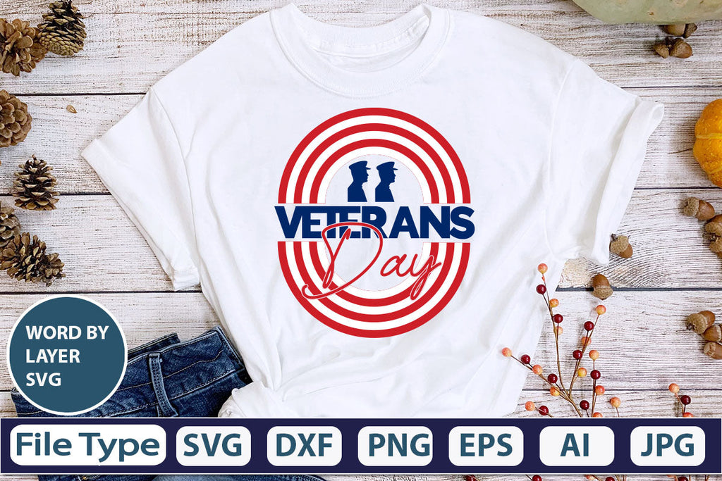 Veterans Day SVG Cut File - So Fontsy