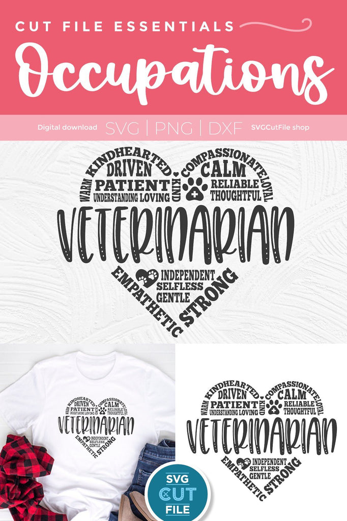Veterinarian svg subway art design-make a cute gift for a veterinarian ...