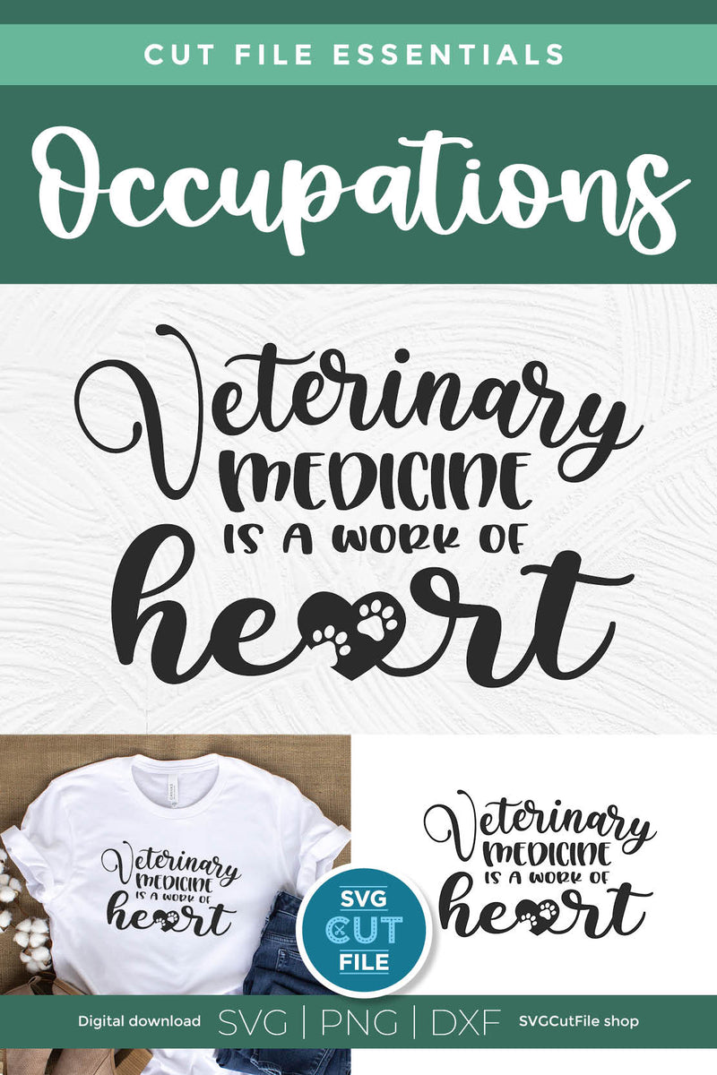 Veterinary Medicine svg for a Vet Tech, Assistant, Team or Squad - So ...