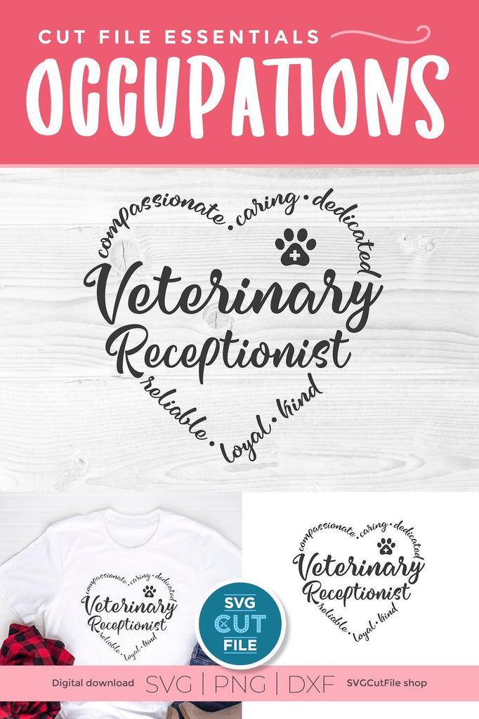 Veterinary Receptionist svg, Vet receptionist svg, Veterinary Front ...