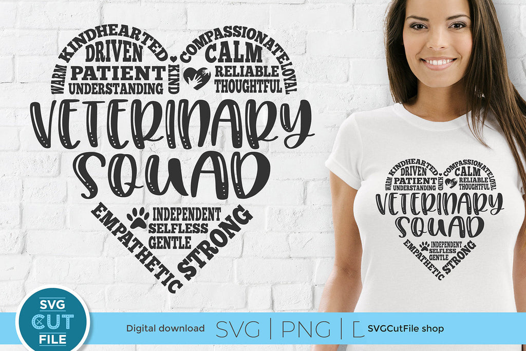 Veterinary squad svg for Cricut or Silhouette - So Fontsy