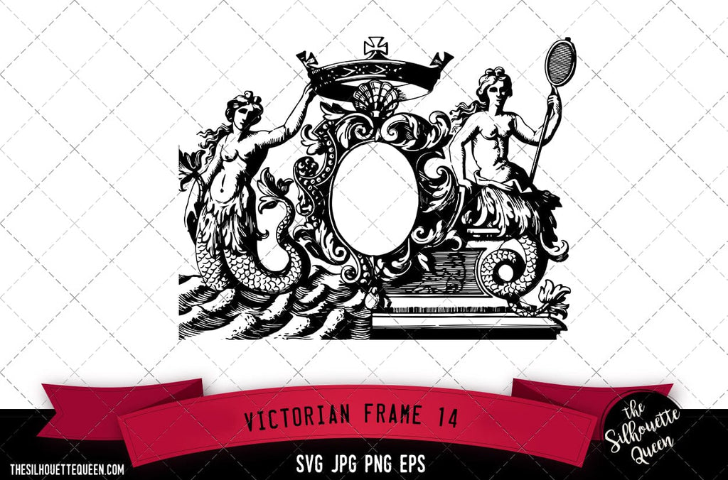 Victorian Frame (14) SVG -Vector Art Commercial & Personal Use- Cricut ...