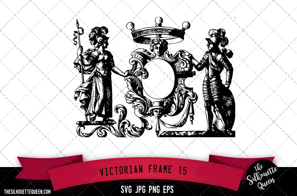 Victorian Frame (15) SVG -Vector Art Commercial & Personal Use- Cricut ...
