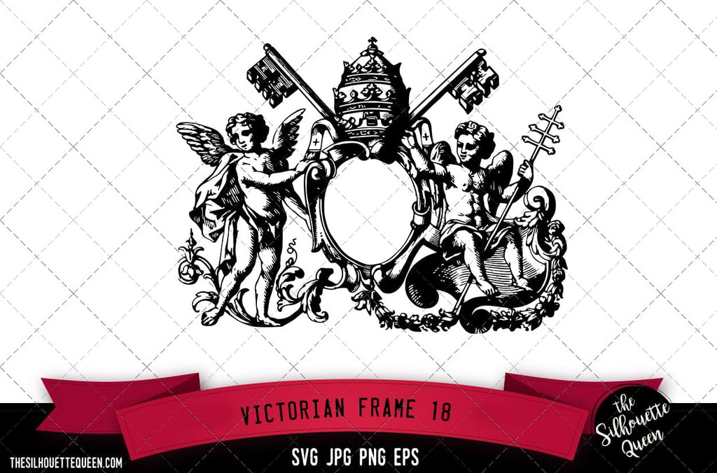 Victorian Frame (18) SVG -Vector Art Commercial & Personal Use- Cricut ...