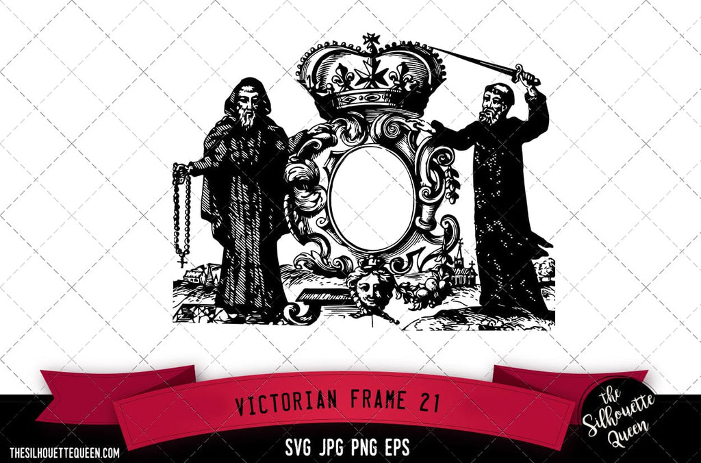 Victorian Frame (21) SVG -Vector Art Commercial & Personal Use- Cricut ...