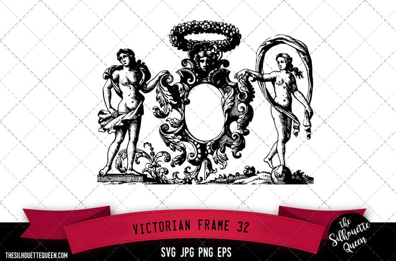 Victorian Frame (32) SVG -Vector Art Commercial & Personal Use- Cricut ...