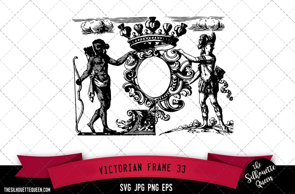 Victorian Frame (33) SVG -Vector Art Commercial & Personal Use- Cricut ...