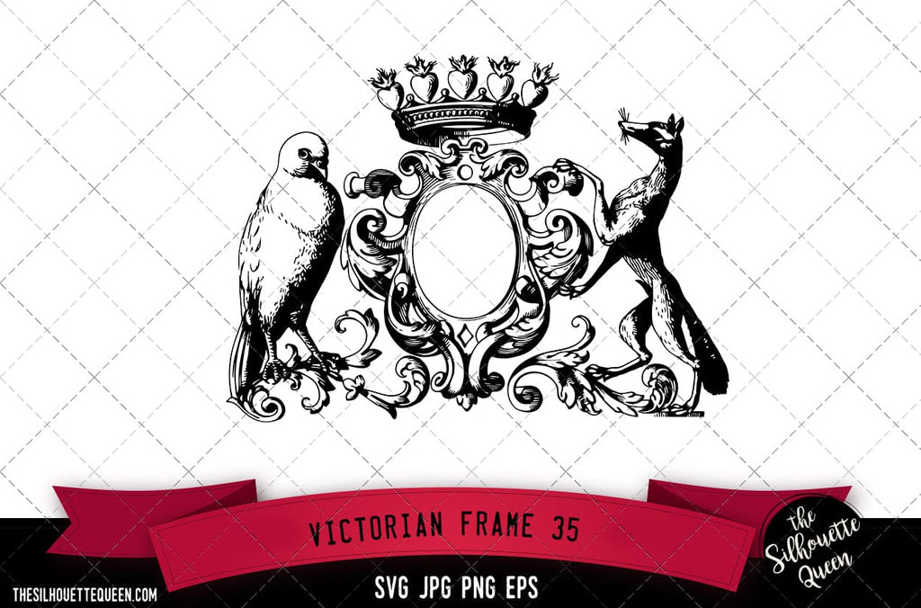 Victorian Frame (35) SVG -Vector Art Commercial & Personal Use- Cricut ...