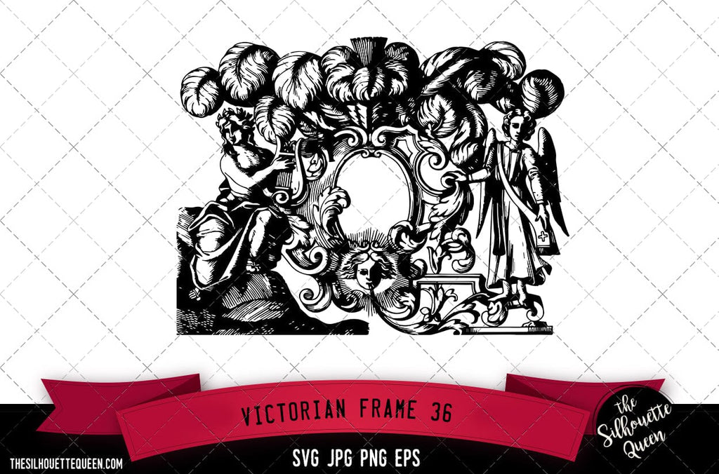 Victorian Frame (36) SVG -Vector Art Commercial & Personal Use- Cricut ...