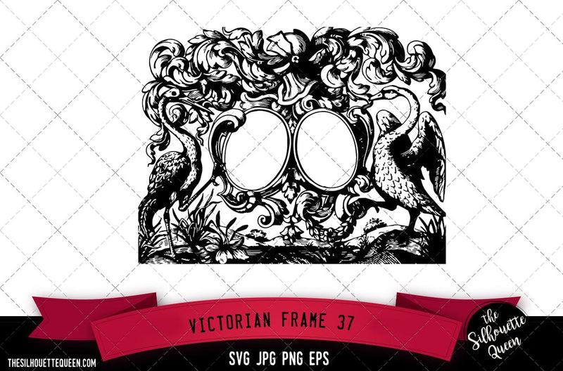 Victorian Frame (37) SVG -Vector Art Commercial & Personal Use- Cricut ...