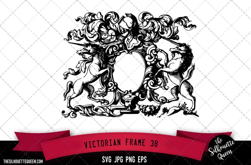 Victorian Frame (38) SVG -Vector Art Commercial & Personal Use- Cricut ...
