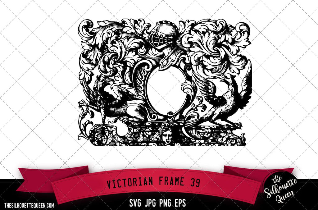Victorian Frame (39) SVG -Vector Art Commercial & Personal Use- Cricut ...