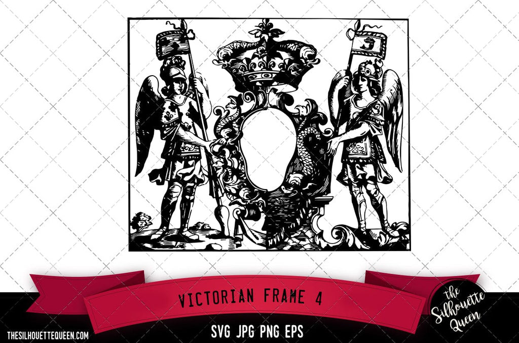 Victorian Frame (4) SVG -Vector Art Commercial & Personal Use- Cricut ...