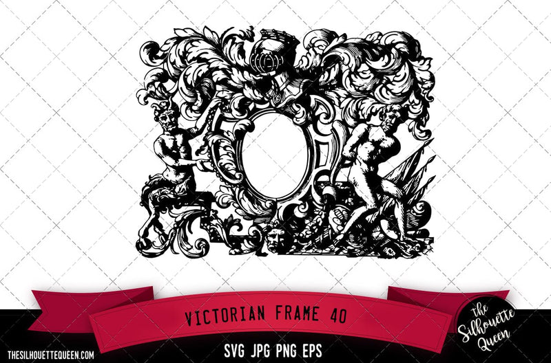 Victorian Frame (40) SVG -Vector Art Commercial & Personal Use- Cricut ...