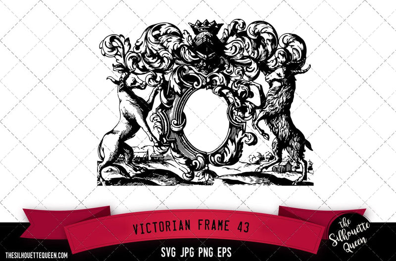 Victorian Frame (43) SVG -Vector Art Commercial & Personal Use- Cricut ...