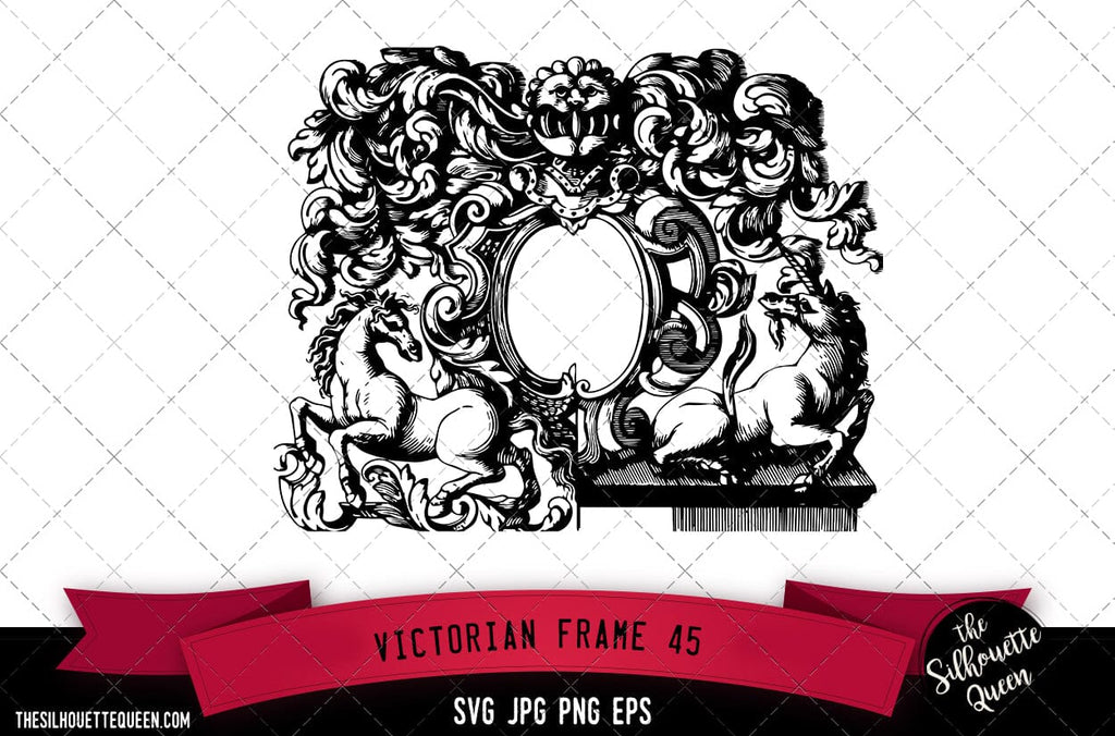 Victorian Frame (45) SVG -Vector Art Commercial & Personal Use- Cricut ...