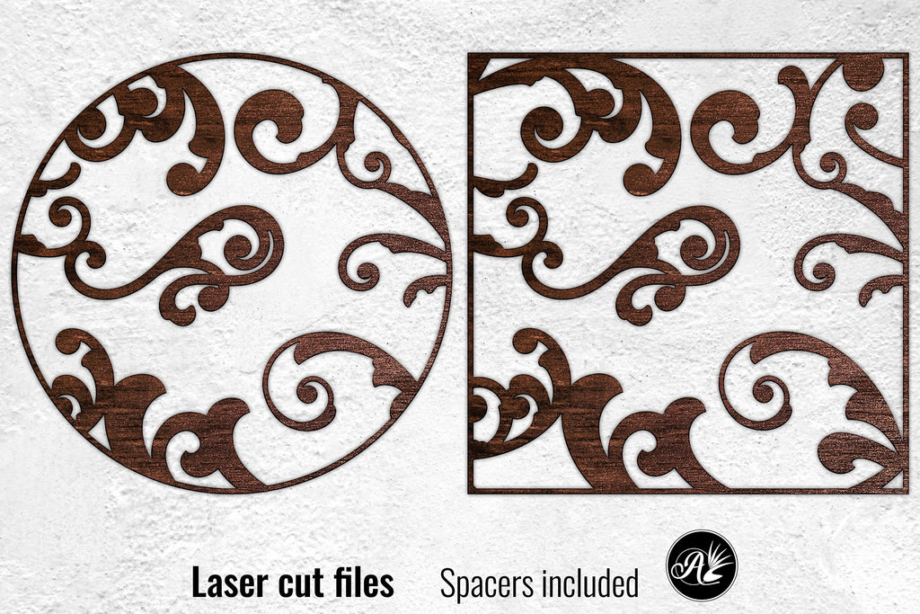 Victorian Swirls laser cut files - So Fontsy