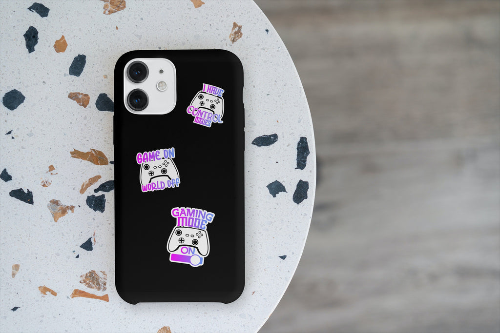 Video Game Printable Stickers Mini Bundle 1 - So Fontsy