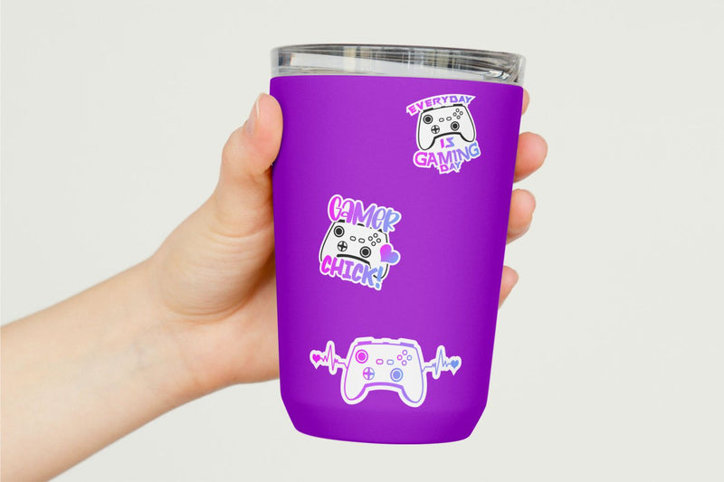 Video Game Printable Stickers Mini Bundle 1 - So Fontsy