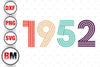 Vintage 1952 SVG, PNG, DXF Files - So Fontsy