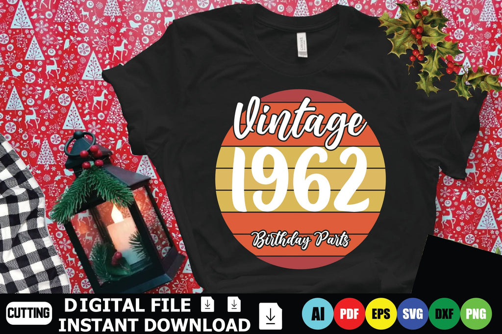 Vintage 1962 Birthday Parts - So Fontsy
