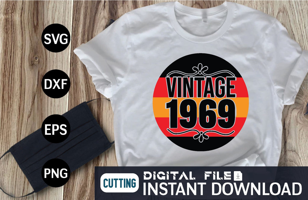 Vintage 1969 svg - So Fontsy