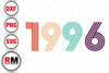 Vintage 1996 SVG, PNG, DXF Files - So Fontsy