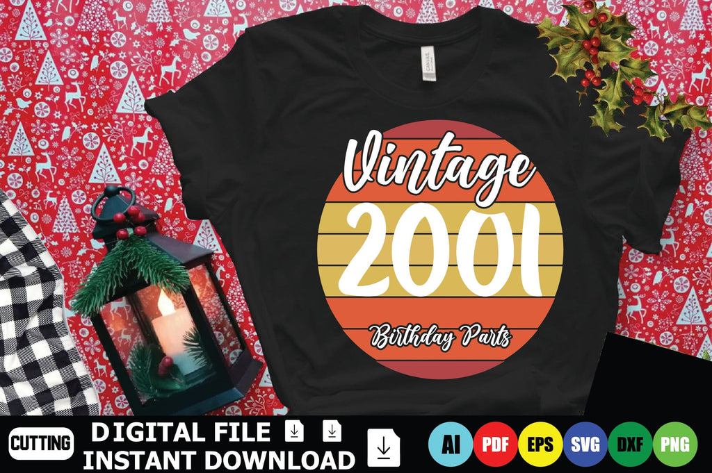 Vintage 2001 Birthday Parts - So Fontsy