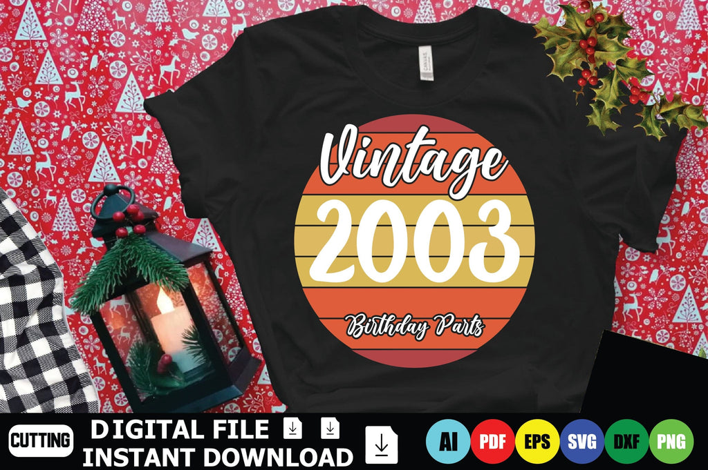Vintage 2003 Birthday Parts - So Fontsy