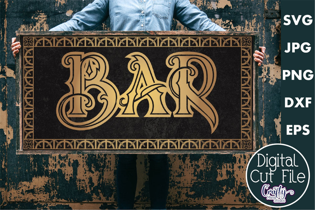 Vintage Beer Svg | Art Deco Style Bar Sign - So Fontsy