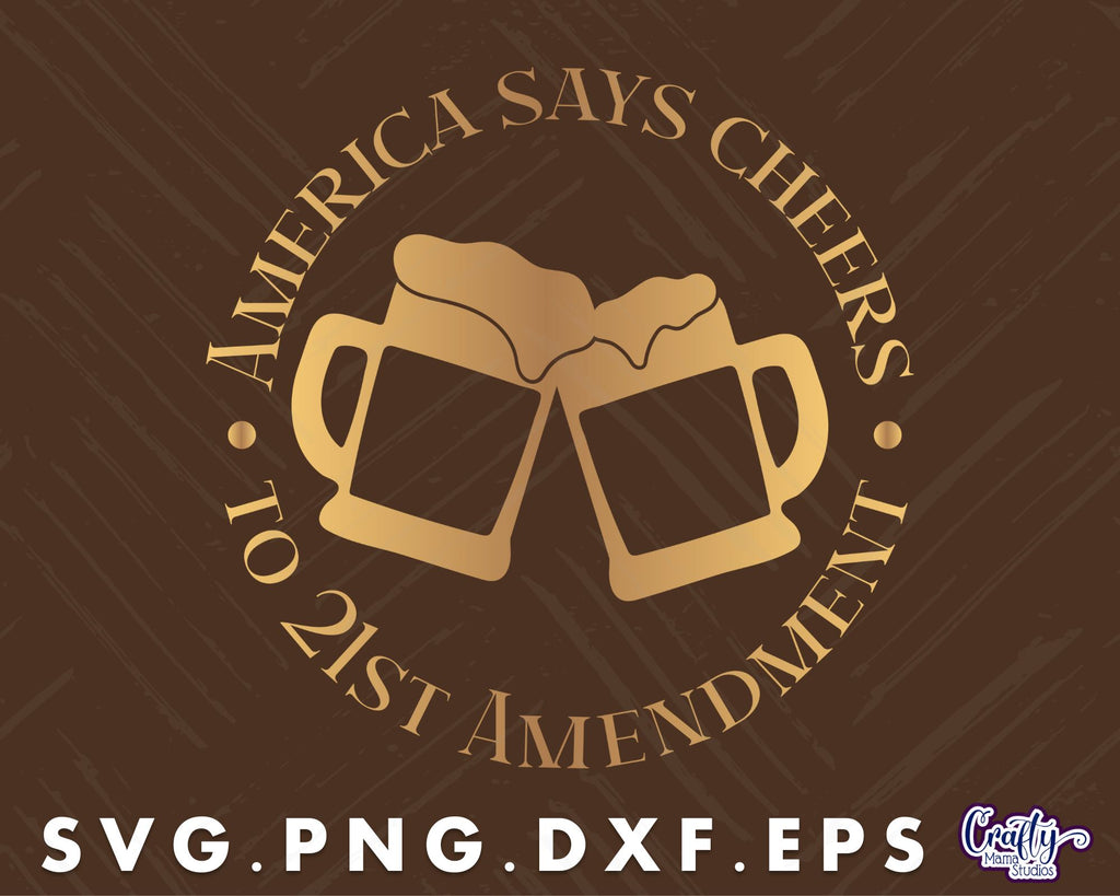 Vintage Beer Svg | Prohibition Svg | Round Beer Sign - So Fontsy