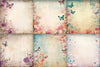 Vintage Butterfly Scrapbook Papers, Junk Journal Background - So Fontsy
