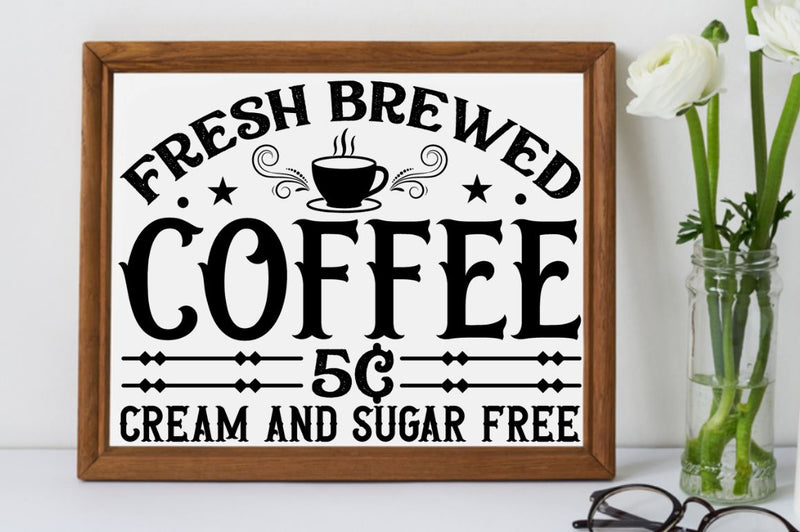 Vintage Coffee Sign Svg Bundle - So Fontsy