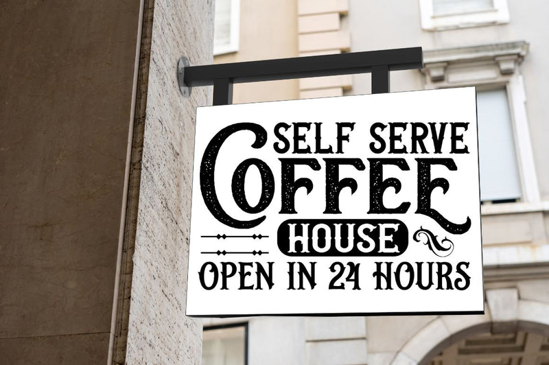 Vintage Coffee Sign Svg Bundle - So Fontsy