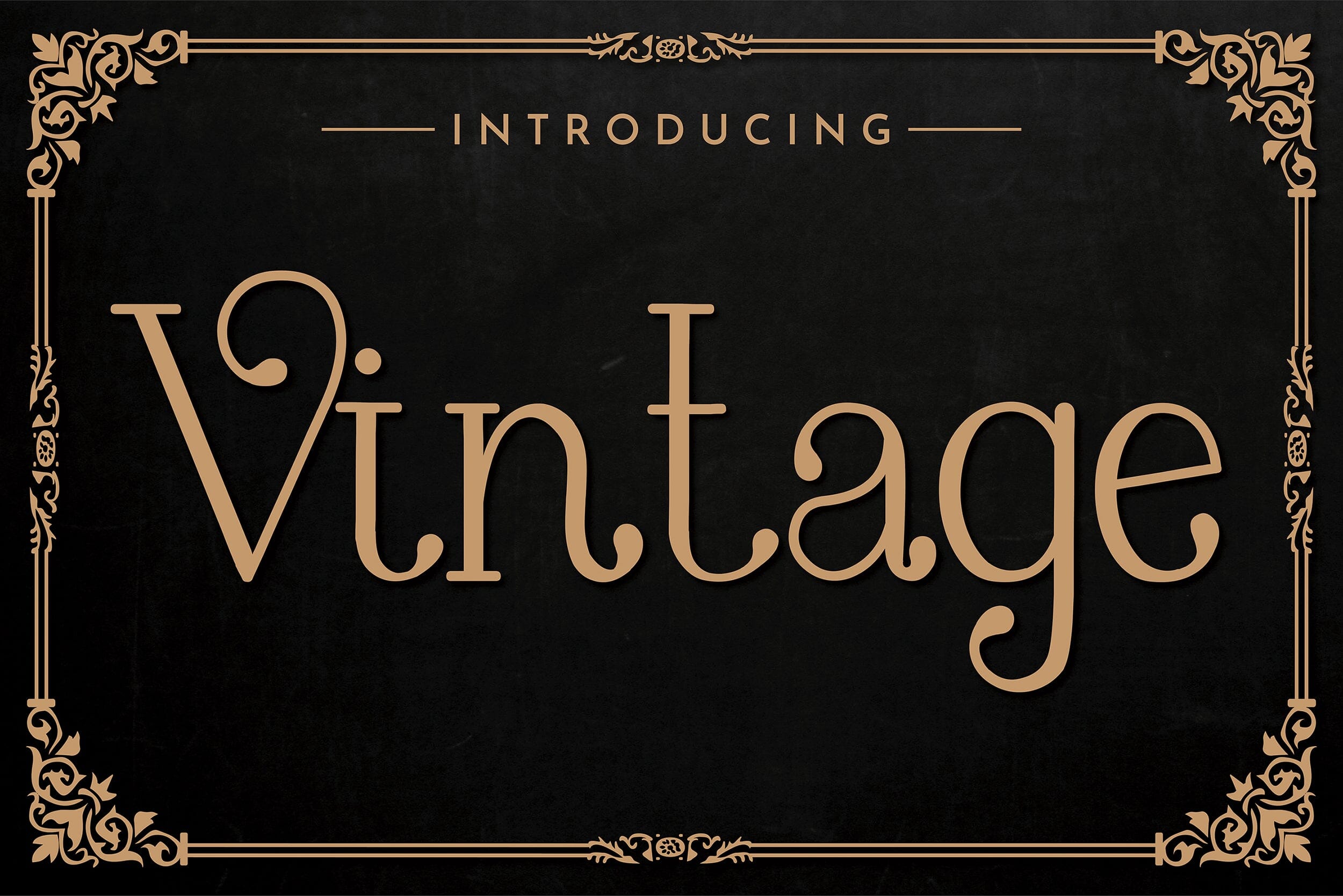 Vintage Font - So Fontsy