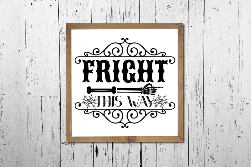 Vintage Halloween SVG | Fright This Way SVG - So Fontsy