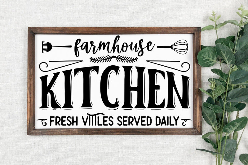 Vintage Kitchen Sign SVG Bundle - So Fontsy