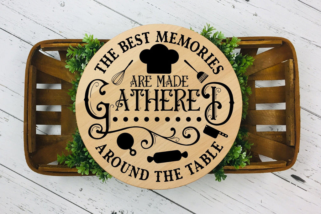 Vintage Kitchen Sign SVG - Round Kitchen SVG - So Fontsy
