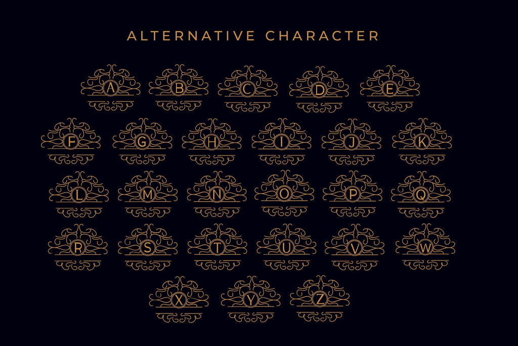 Vintage Monogram - So Fontsy