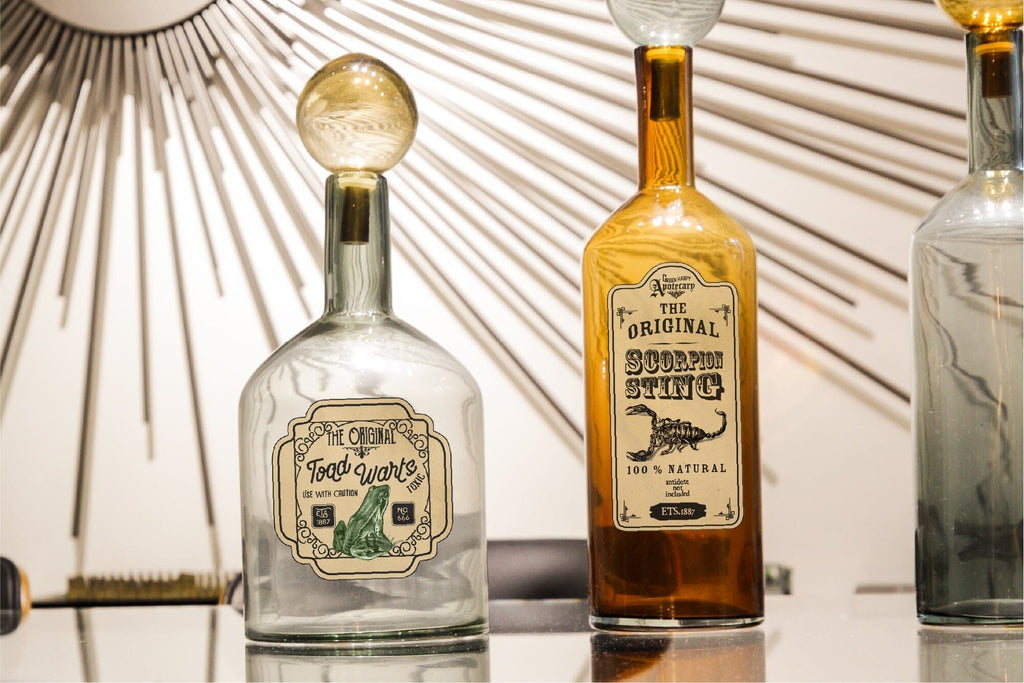 Vintage Potion Labels Halloween Apothecary Stickers Bundle - So Fontsy