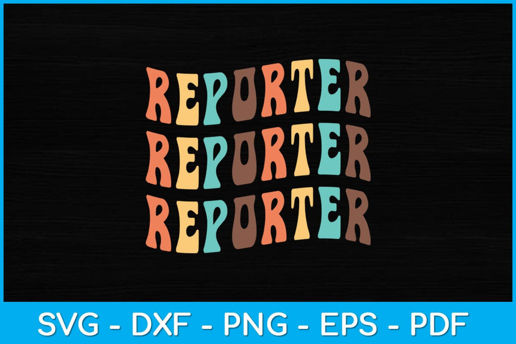 Vintage Retro Reporter Svg Design - So Fontsy