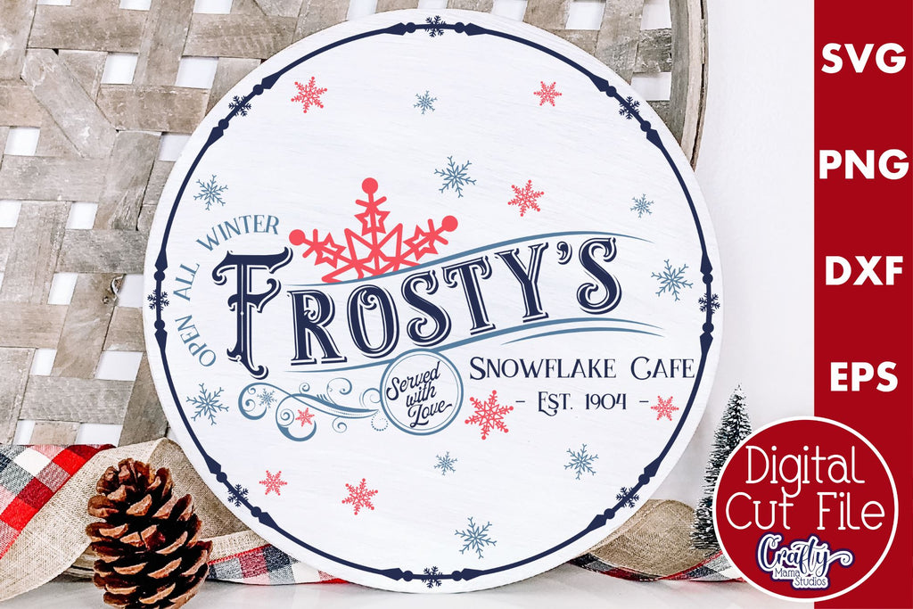 Vintage Round Sign Christmas Svg Bundle, Old Style Christmas - So Fontsy