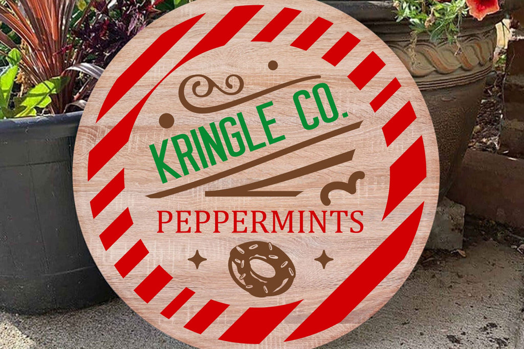 Vintage Round Sign Christmas Svg Bundle - So Fontsy